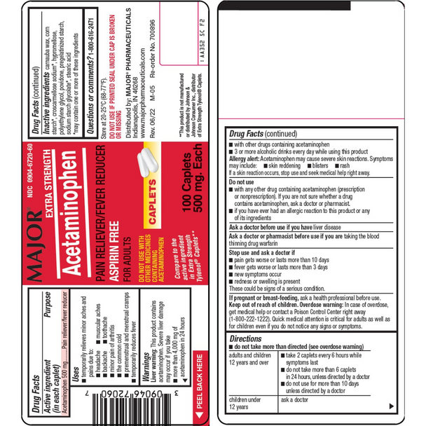 tylenol extra strength composition