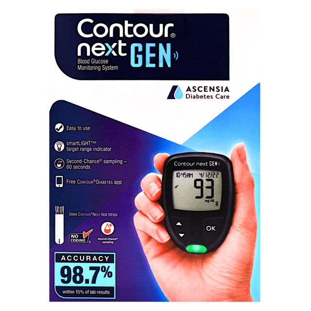 Contour Next Gen Blood Glucose Monitoring System Meter - Xeteor