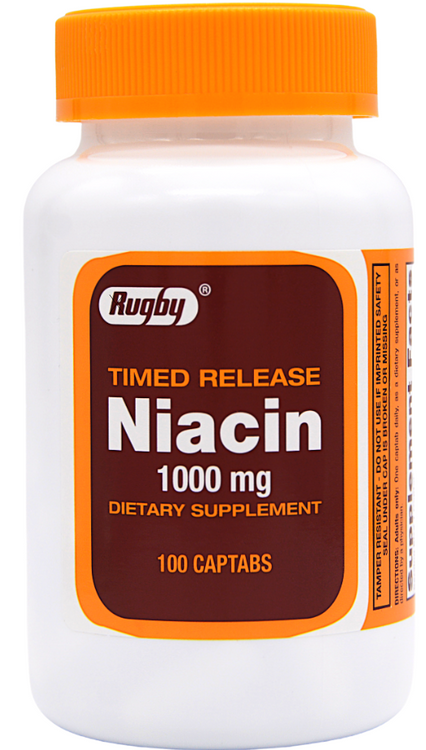 Buy Rugby Niacin 1000 mg Tablets – Vitamin B3 (100 ct)