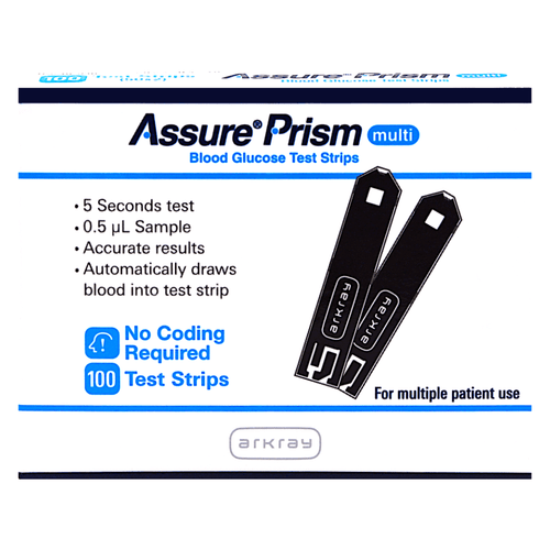 Arkray Assure Prism - 100 Blood Glucose Test Strips - xeteor