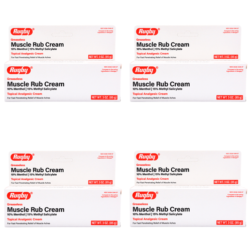 Rugby Muscle Rub Cream - Fast Muscle Ache Relief | 4 Pack
