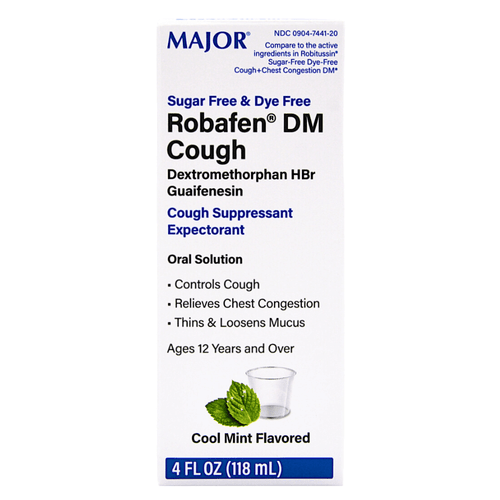 Sugar-Free Robafen DM Cough Syrup – Mint | Diabetic-Friendly