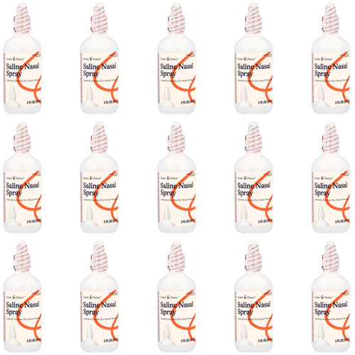 Foster & Thrive Saline Nasal Spray 15 Pack – 3 oz Bottles