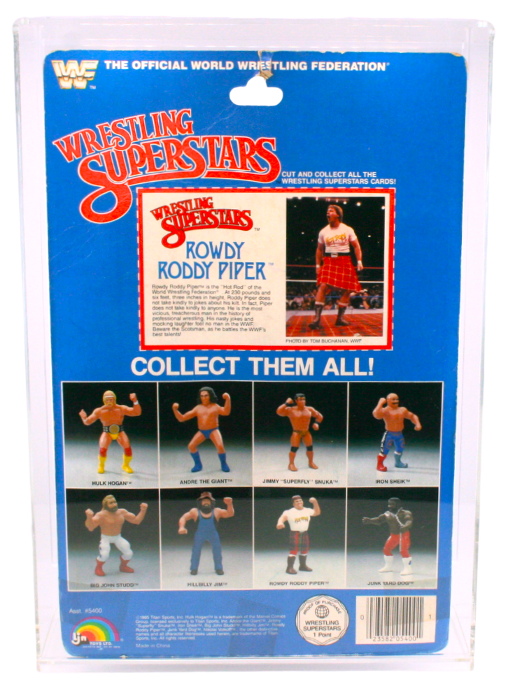 WWF LJN Wrestling Superstars Acrylic Display Case - Collectible Grading ...