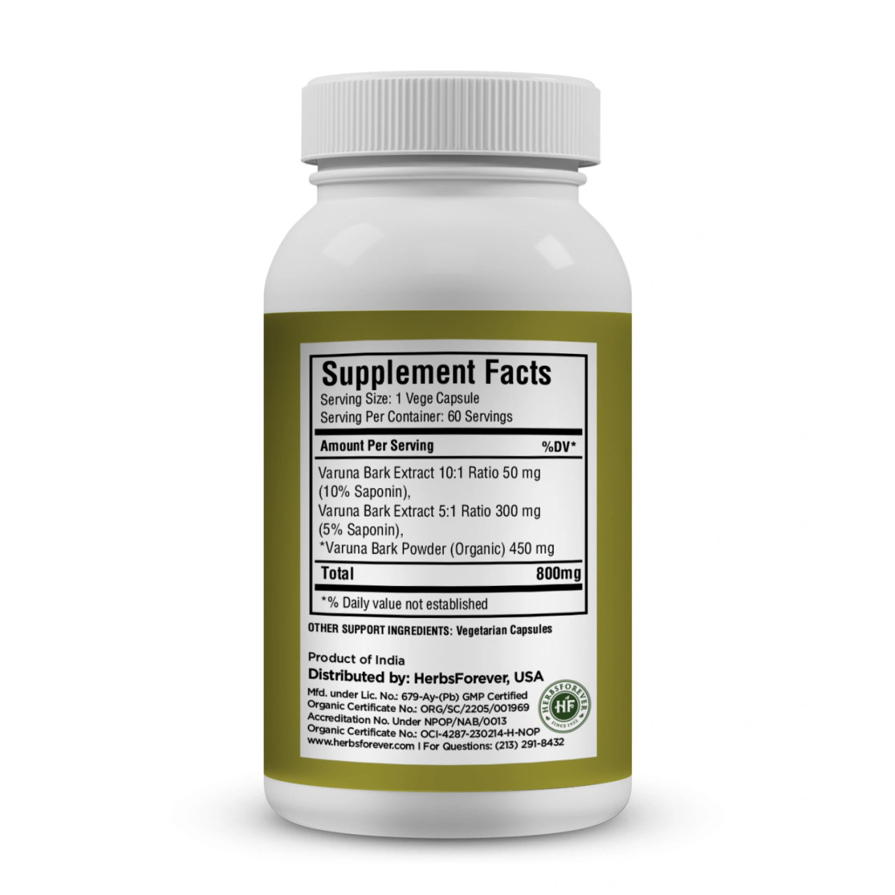 Varuna Capsules - Vegan & Gluten Free - Plant Based Supplement - 60 ...