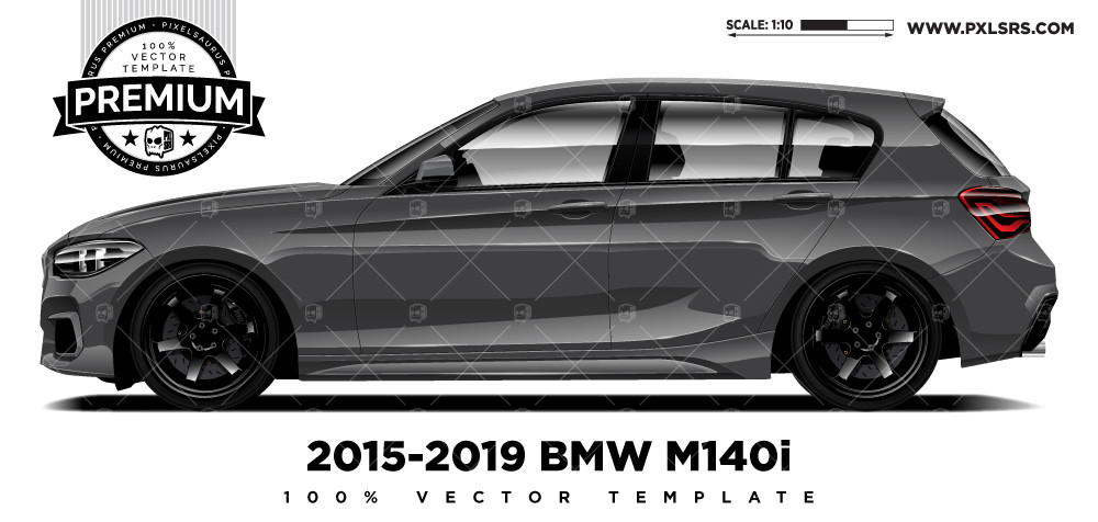 2015-2019 BMW M140i 'Premium' Vector Template