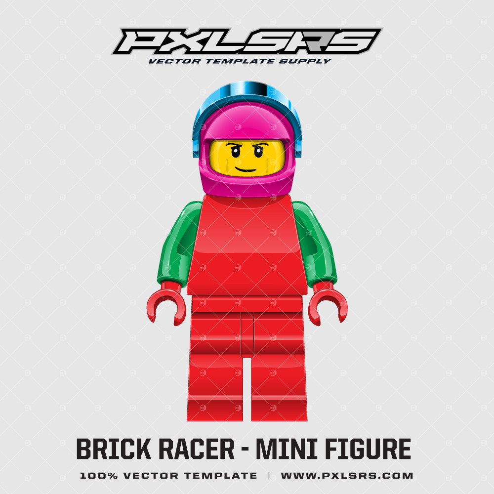 Brick Racer - Lego Mini Figurine 'Vector' Template