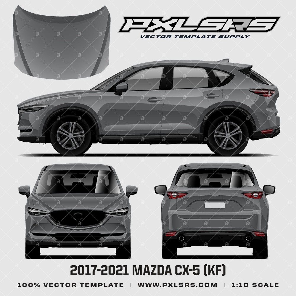 2017-2021 MAZDA CX-5 (KF) Vector Template