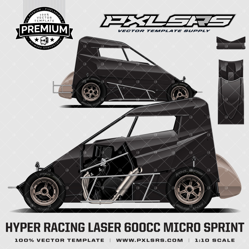 Hyper Racing Lazer 600cc Micro Sprint 'Premium' Vector Template ...