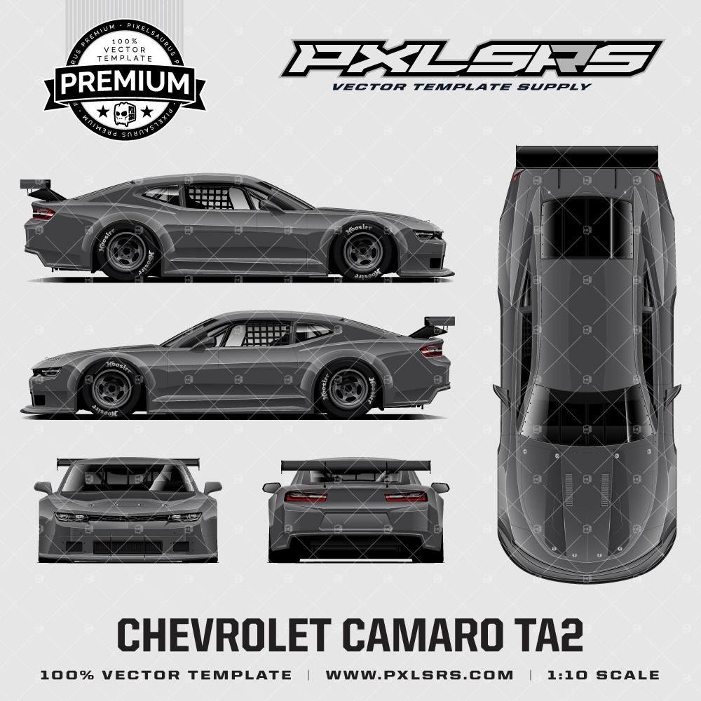 Chevrolet Camaro TA2/Trans-Am - Full 'Premium' Vector Template