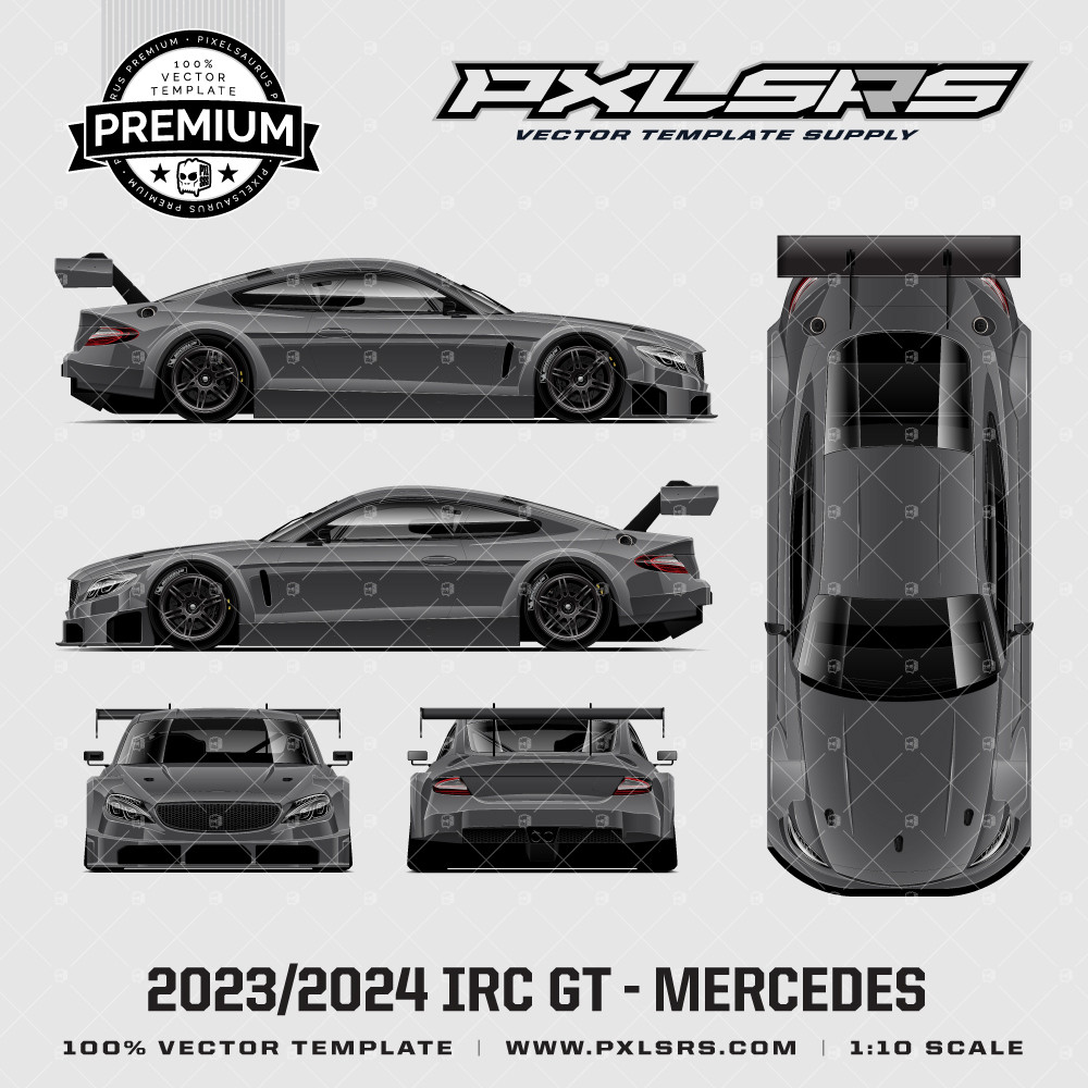 Innovation Race Cars IRC GT - Mercedes - Full 'Premium' Vector Template