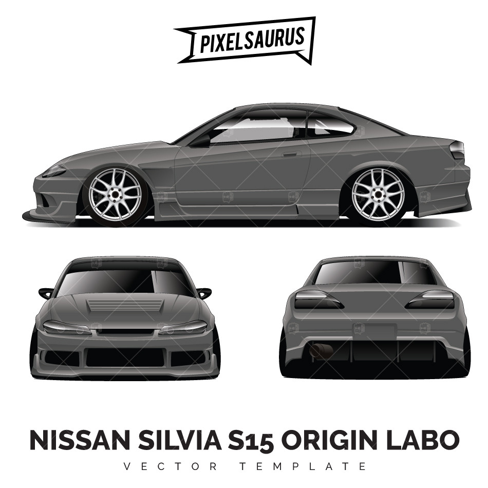 Nissan Silvia S15 - Origin Labo GT - Pixelsaurus