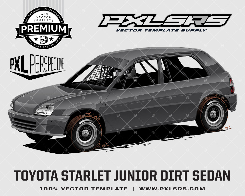 Ford FG Falcon Dirt Sedan Front 3/4 'Premium Perspective' 100% Vector ...