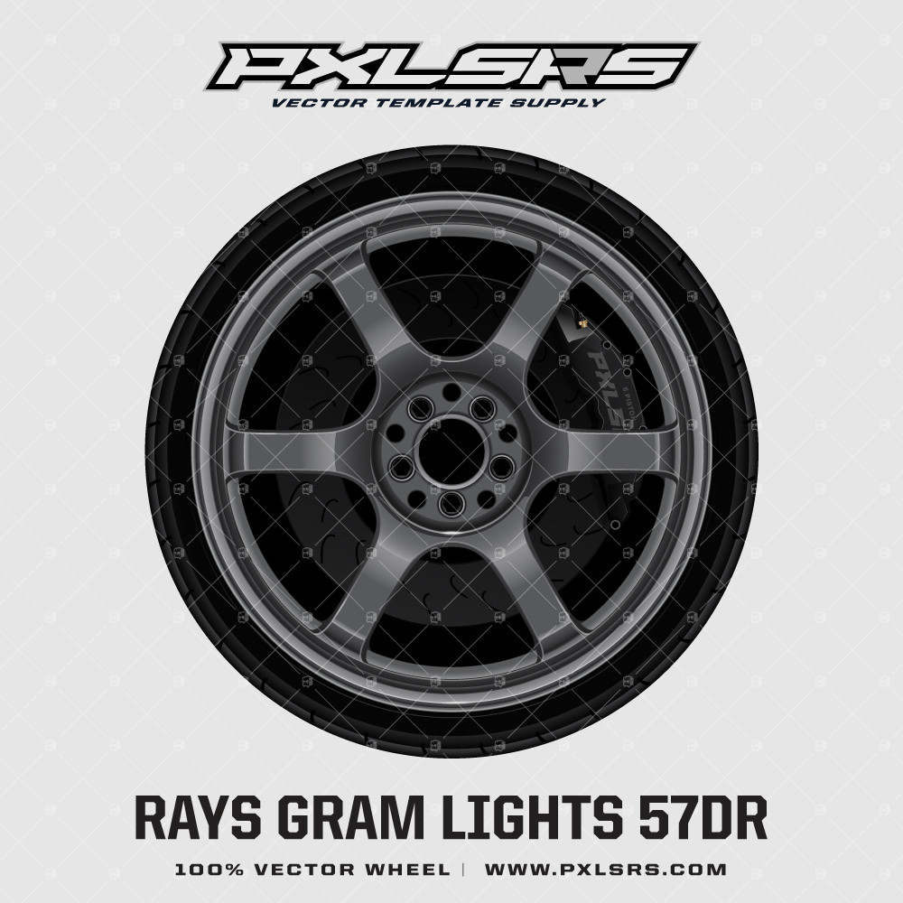 Rays Gram Lights 57DR 'Premium' Vector Wheel - Pixelsaurus