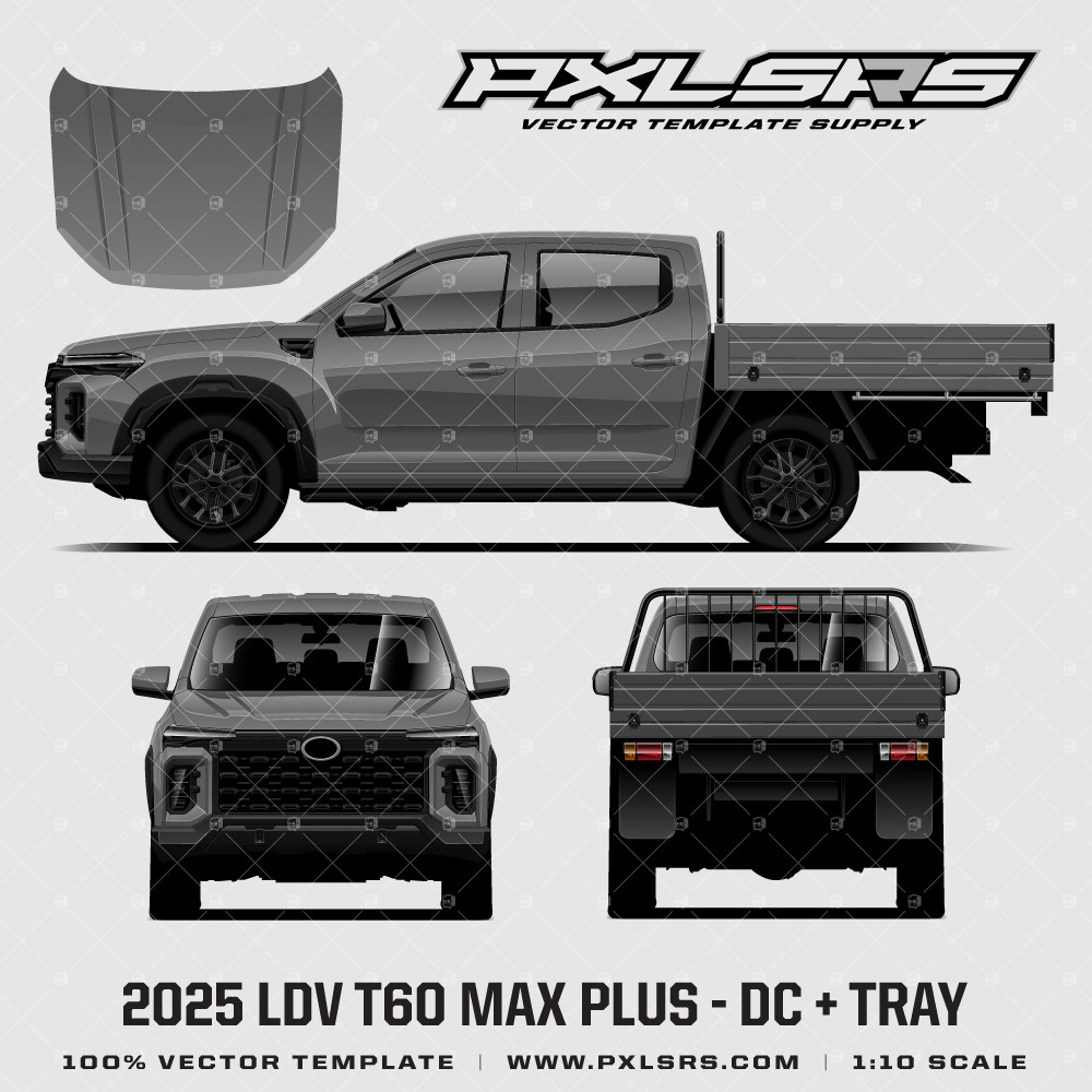 2024-2025 LDV T60 MAX PLUS / MAXUS T90 Double Cab + Tray - 'Vector ...