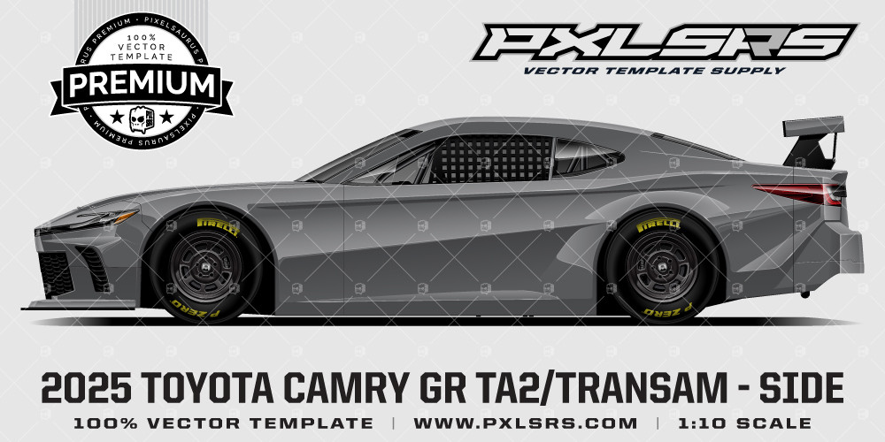2025 Toyota Camry GR TA2/Trans-am 'Premium Side' Vector Template ...