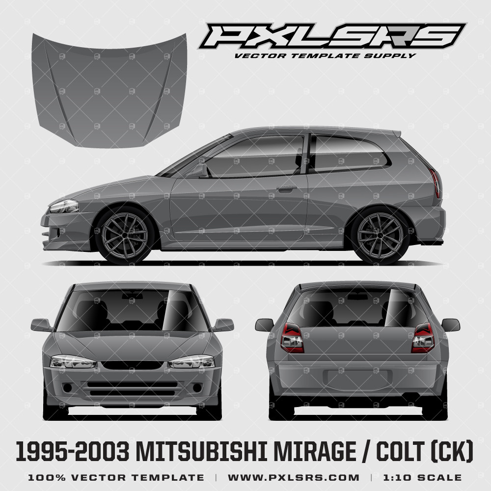 1995-2003 Mitsubishi Mirage / Colt (CK) 'Vector' Template