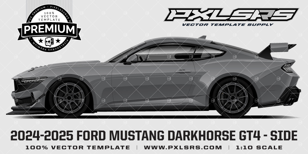 Ford Mustang Dark Horse Outline