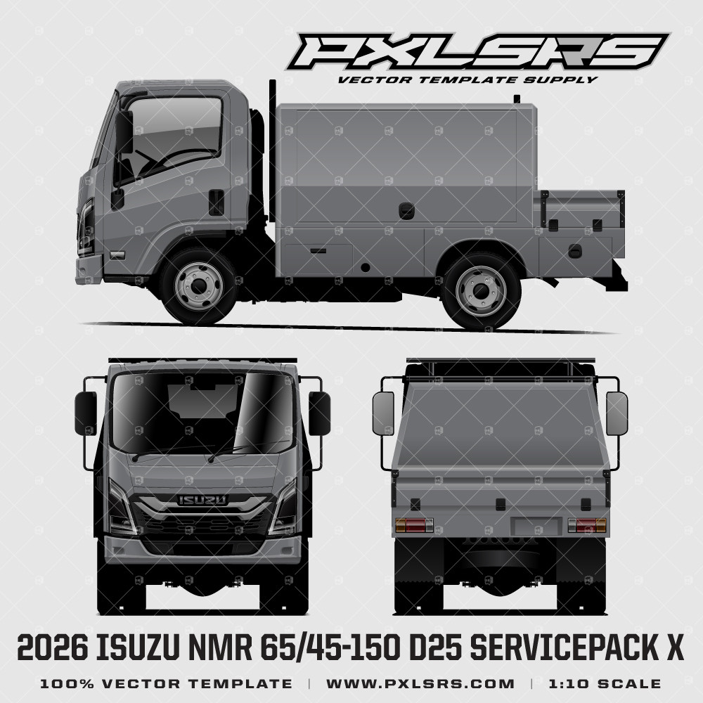 2026 Isuzu ELF / N-Series Servicepack-X D25 (NMR) Standard Cab - Vector ...