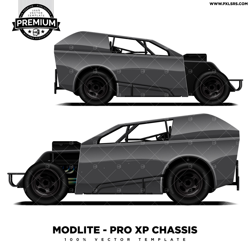 Modlite - Pro XP Chassis 'Premium' Vector Template - Pixelsaurus