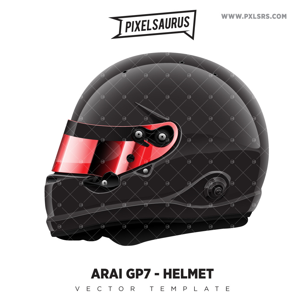 Arai GP7 Helmet Vector Template