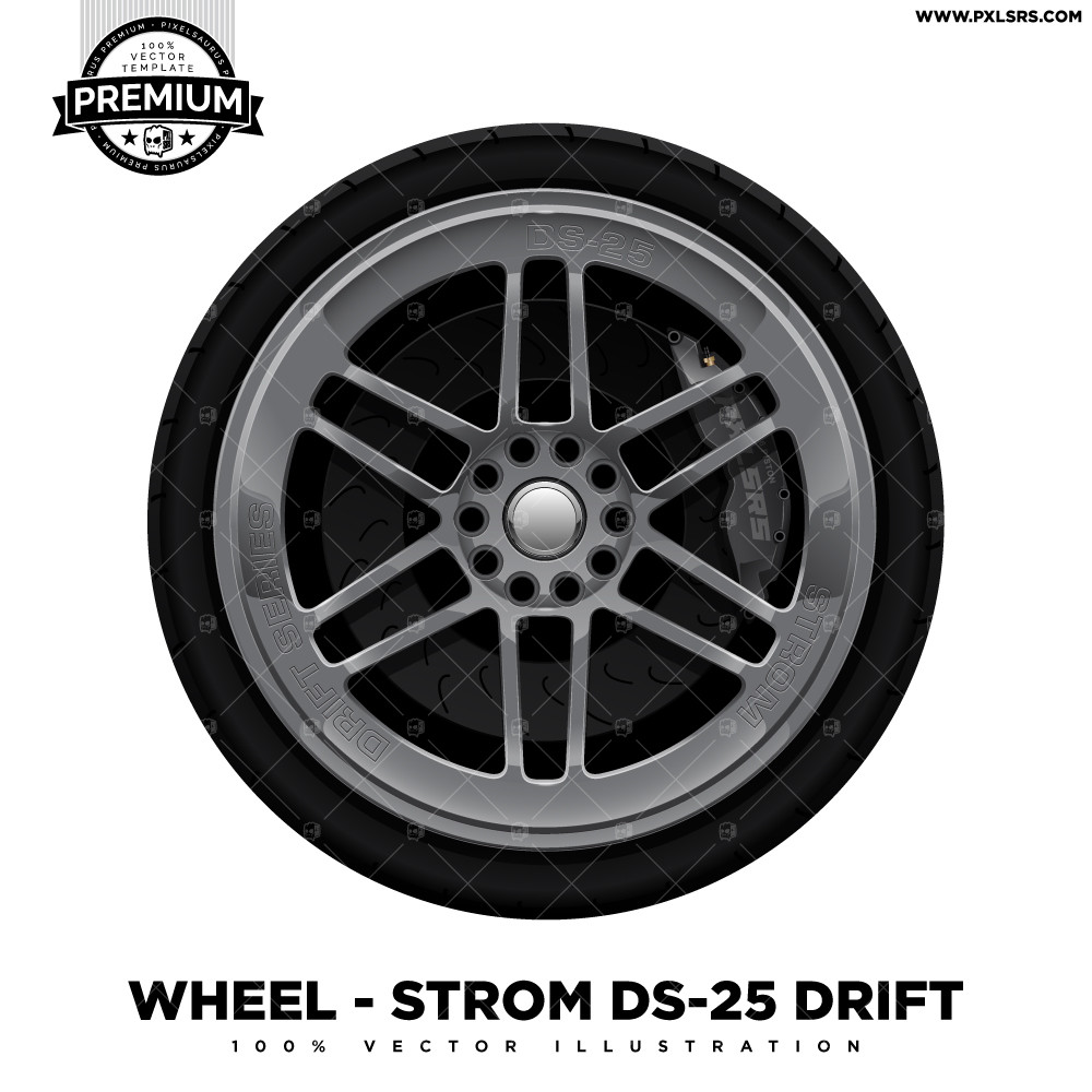 STRÖM DS-25 'Premium' Vector Wheel - Pixelsaurus