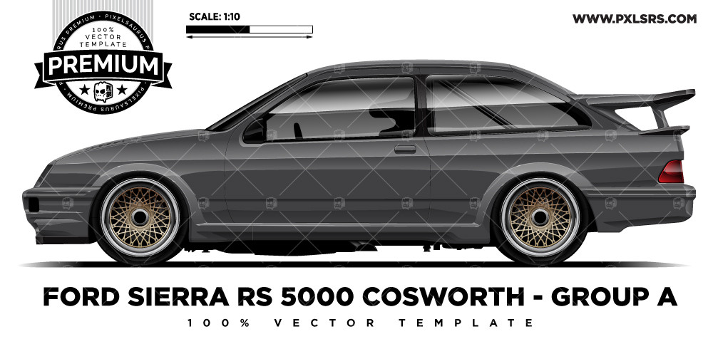 1987-1990 FORD SIERRA RS500 COSWORTH - GROUP A 'Premium' Vector ...