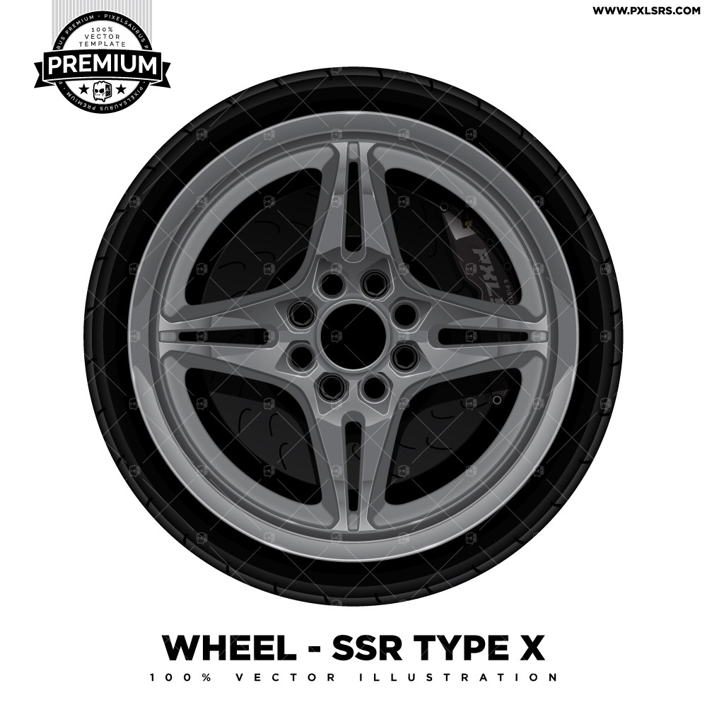 SSR Type X 'Premium' Vector Wheel - Pixelsaurus