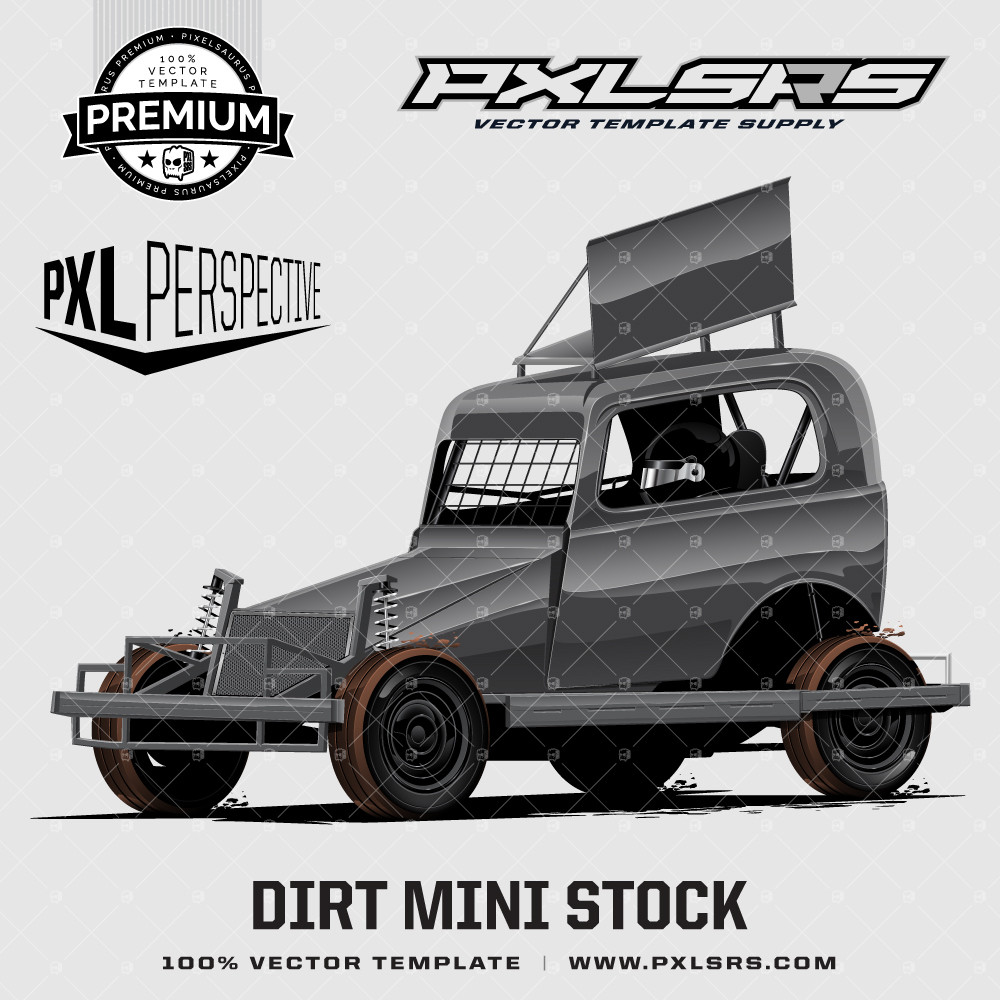 Dirt Mini stock - 'Perspective' 2 Vector Template - Pixelsaurus