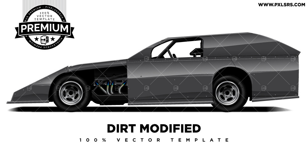 Dirt Modified 'Premium' Vector Template - Pixelsaurus