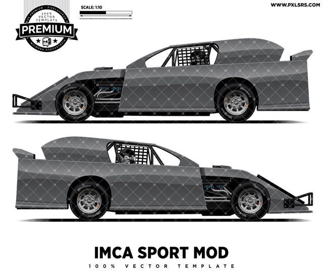 IMCA Sport Mod - DIRT 'Premium' Vector Template