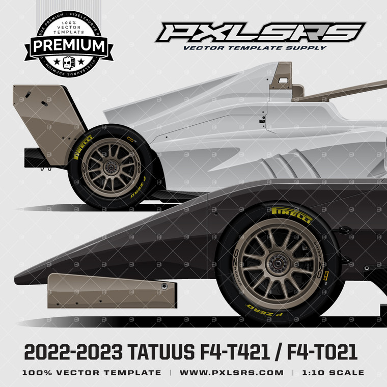 Tatuus F4-T421 / F4-T021 'FIA Formula 4' 'Premium' Vector Template