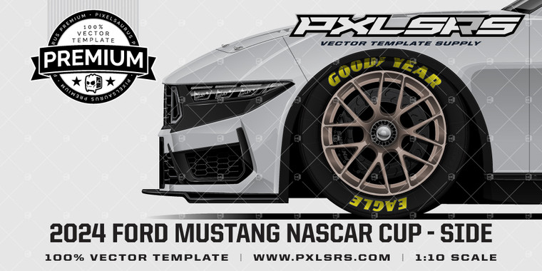 2024-2026 Ford Mustang Darkhorse (Gen 7) Nascar Cup - Side 'Premium ...