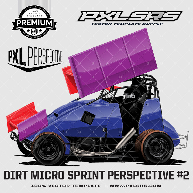 DIRT MICRO SPRINT 'Premium Perspective #2' 100% Vector Template ...
