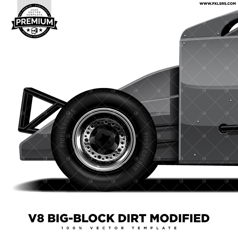 V8 Big Block DIRT Modified 'Premium' Vector Template