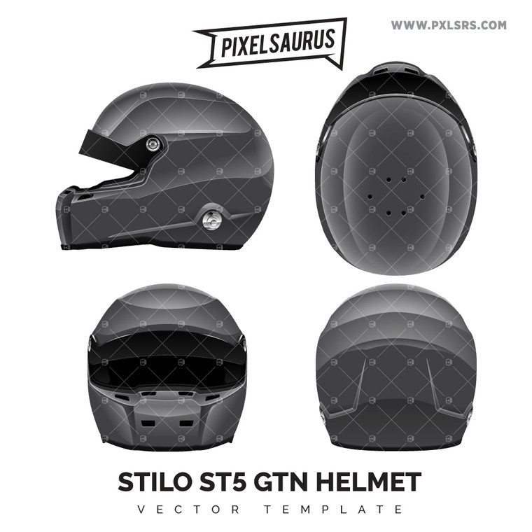 Stilo ST5 GTN Helmet - Vector Template - Pixelsaurus