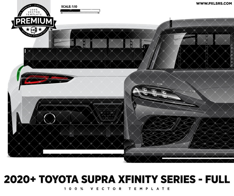 2020/21 Toyota Supra Nascar Xfinity Series - Full 'Premium' Vector ...
