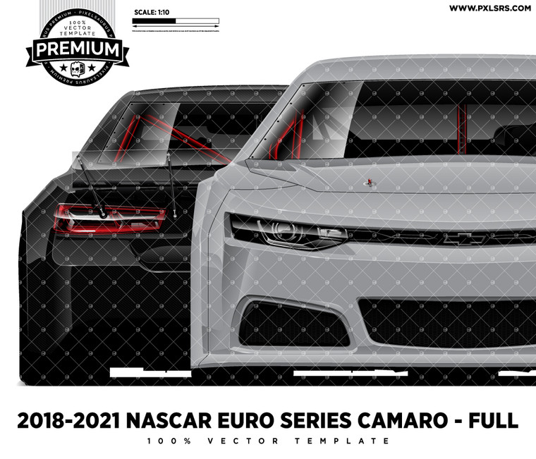 2018-2021 Chevrolet Camaro Nascar Euro Series - Full 'Premium' Vector ...