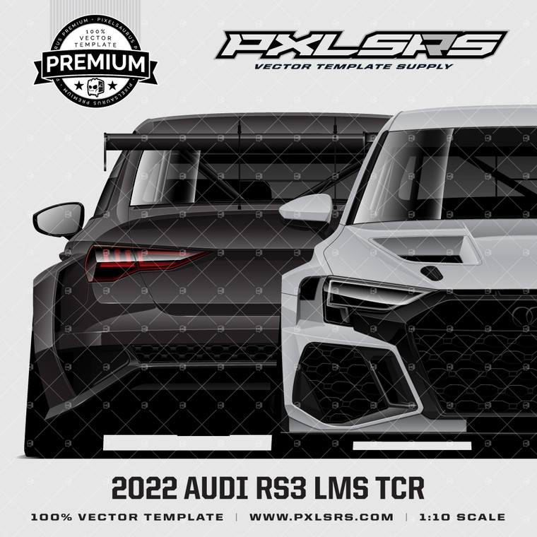 2021-2022 Audi RS3 LMS TCR - Full 'Premium' Vector Template