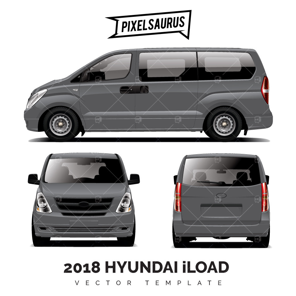 2016 Hyundai iload Vector Template - Pixelsaurus
