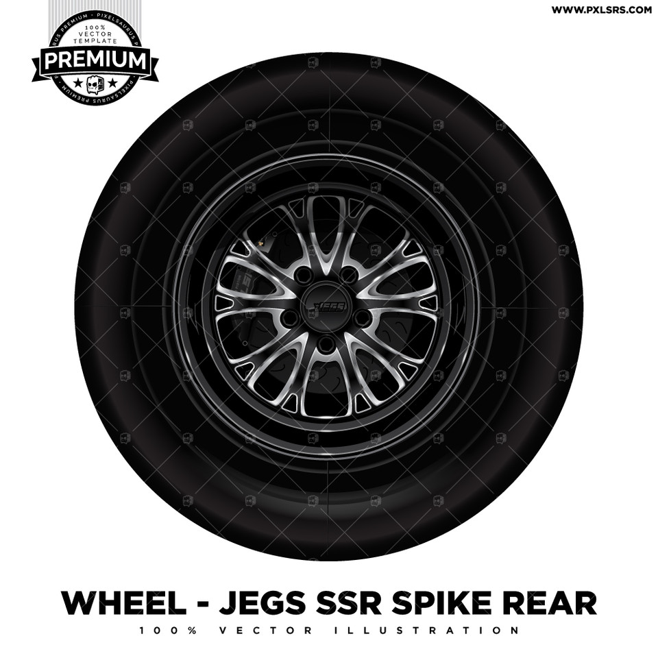 JEGS SSR Spike Rear 'Premium' Vector Wheel - Pixelsaurus