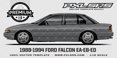 1988-1994 FORD FALCON EA-EB-ED 'PREMIUM' Vector Template