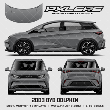 2017-2021 VW Amarok Double Cab + Canopy '100% Vector' Template