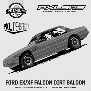 Ford XE/XF Falcon Dirt Sedan Front 3/4 'Premium Perspective' 100% ...