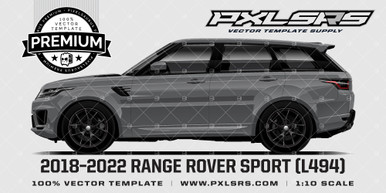 2018-2022 Range Rover Sport L494 'Premium' Vector Template - Pixelsaurus