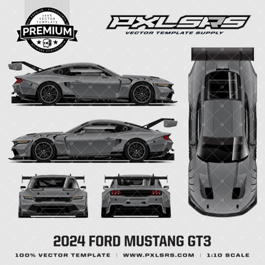 2024-2025 Ford Mustang GT3 - Full 'PREMIUM' Template