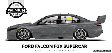 Ford FG X Falcon Supercar 'Premium' Template - Pixelsaurus