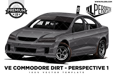 Ford FG Falcon Dirt Sedan Front 3/4 'Premium Perspective' 100% Vector ...