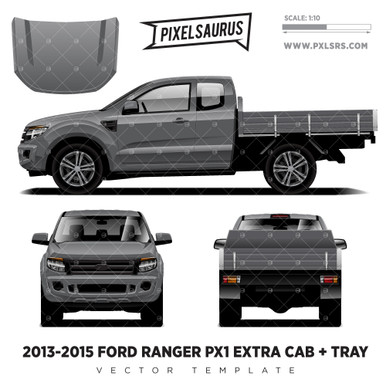 2019 Ford Ranger PX3 - Vector Template