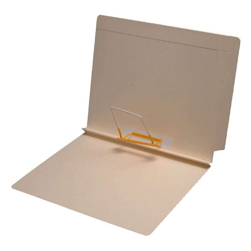 Manila Folders, End Tab, Letter Size, 1-1/2-inch Exp, Spaceclip (S-09126)